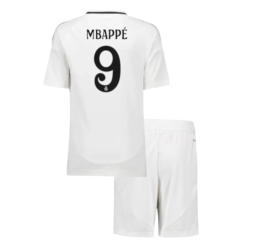 Kid's Kylian Mbappe Real Madrid Home Kit 24/25 – World Of Soccer U.S.