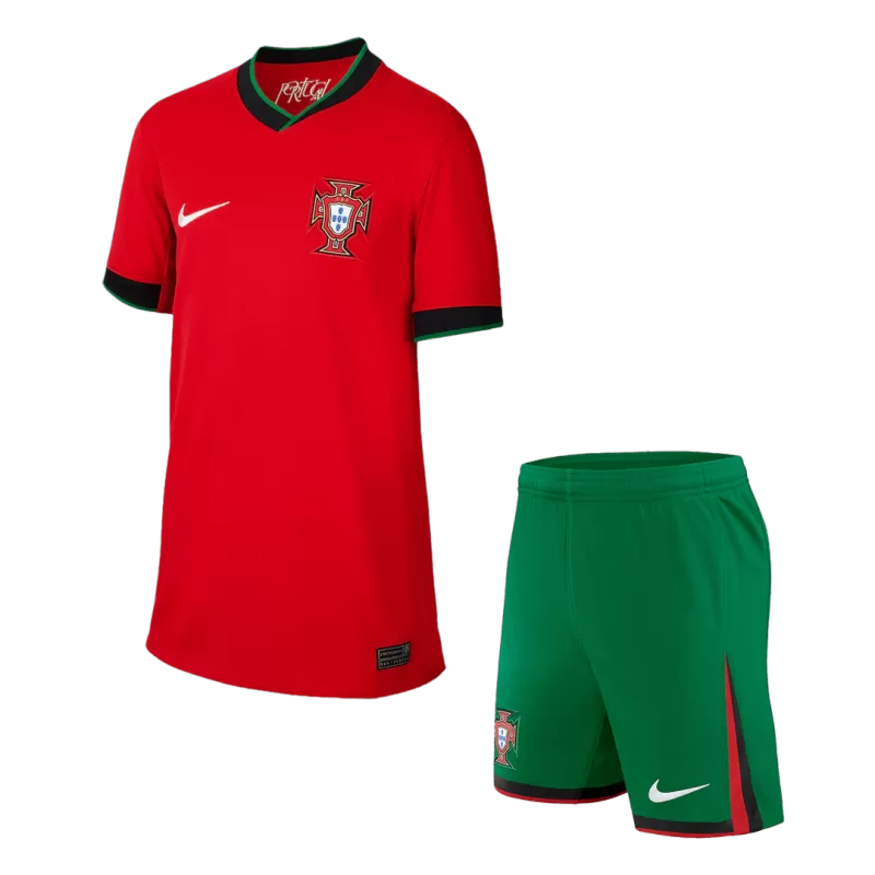 Kid's Portugal Home Kit 2024 – World Of Soccer U.S.